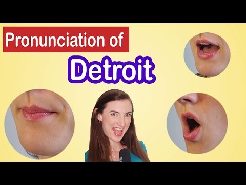 How to pronounce Detroit, American English Pronunciation Lesson