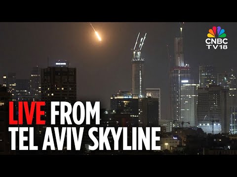 LIVE View of Tel Aviv: Skyline View After Iran's Retaliatory Attack on Israel | Middle East | N18G