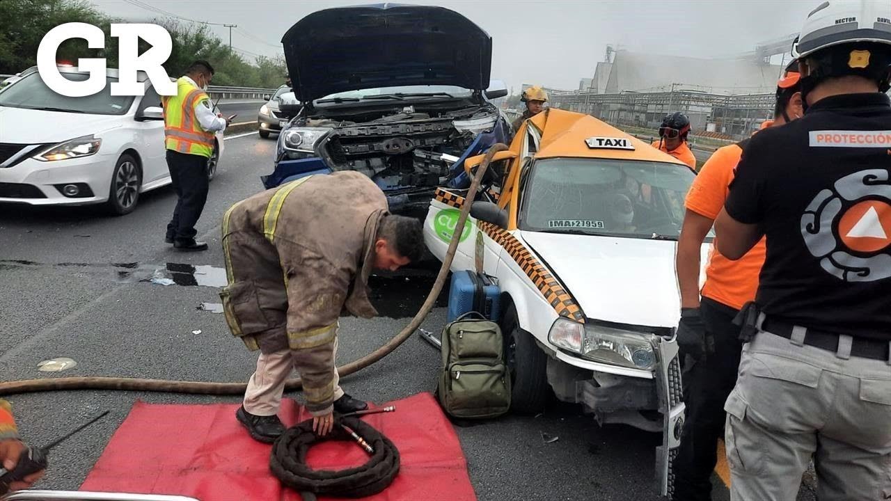 Quedan prensados tras accidente en Carretera a Reynosa | Monterrey
