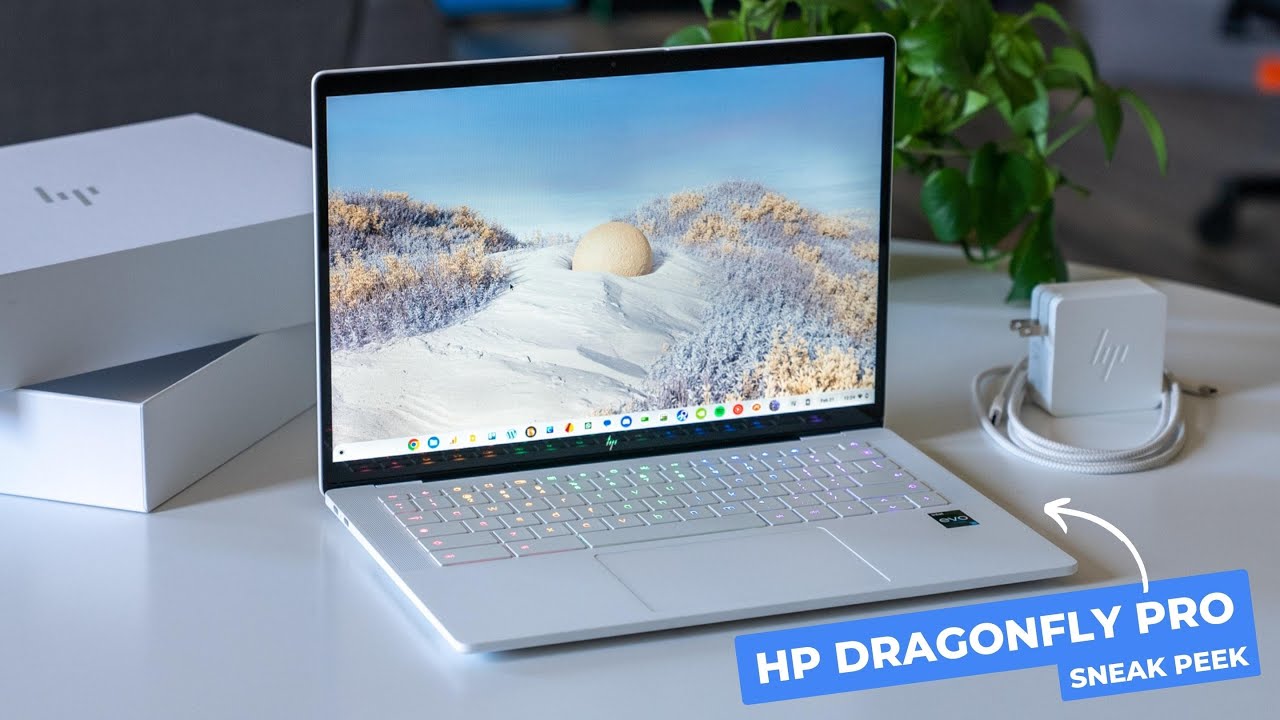 HP Dragonfly Pro Chromebook in the office: sneak peek video