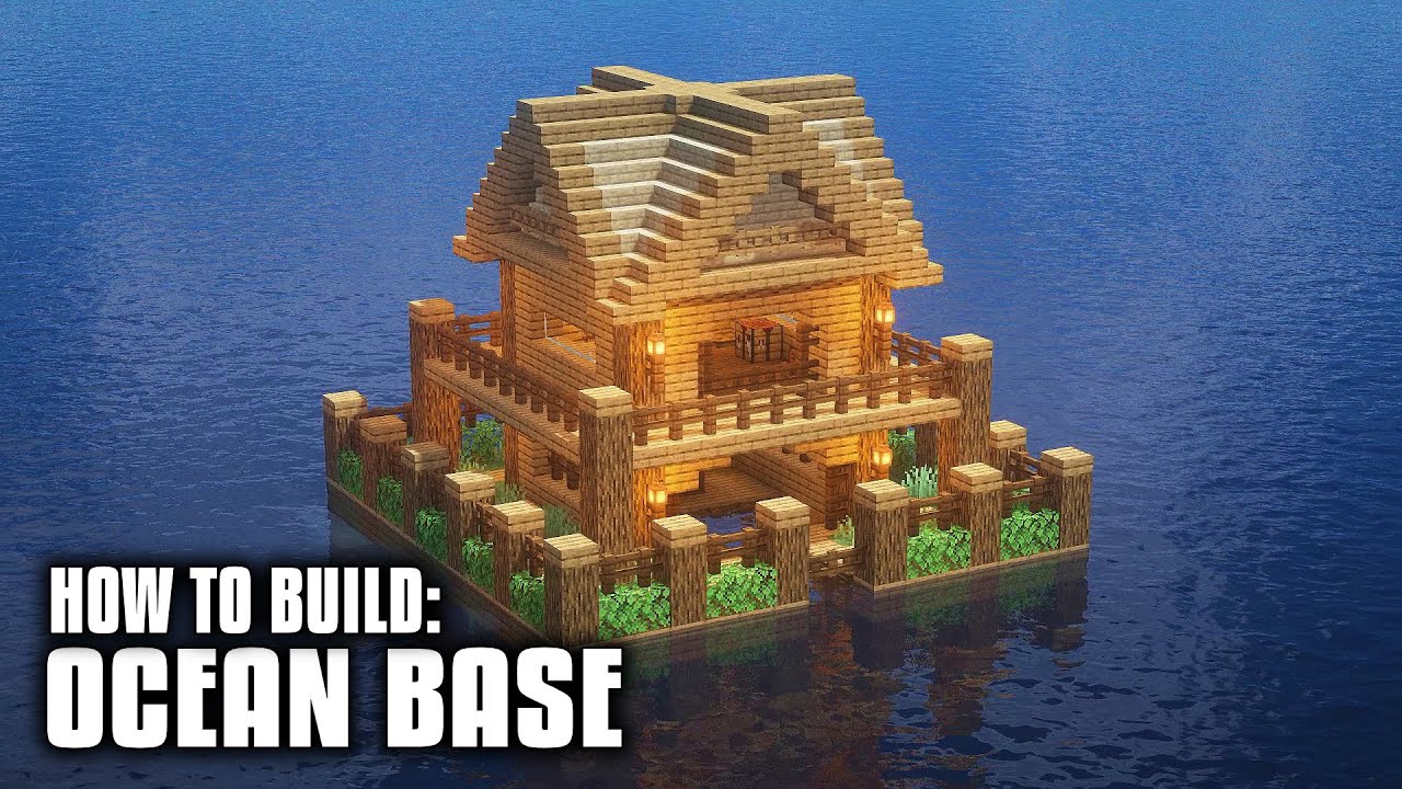 Minecraft: How to Build an Ocean Base - Ocean Survival Base Tutorial ...