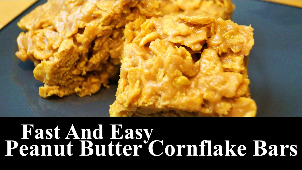 Peanut Butter Cornflake Bars | Quick & Easy Recipe | 4 Ingredients | The Southern Mountain Kitchen