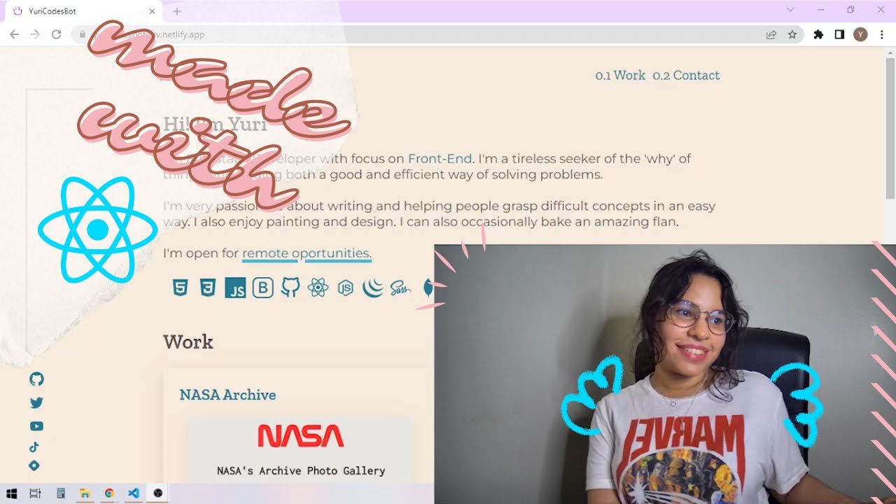 Code with me - my portfolio page with REACT