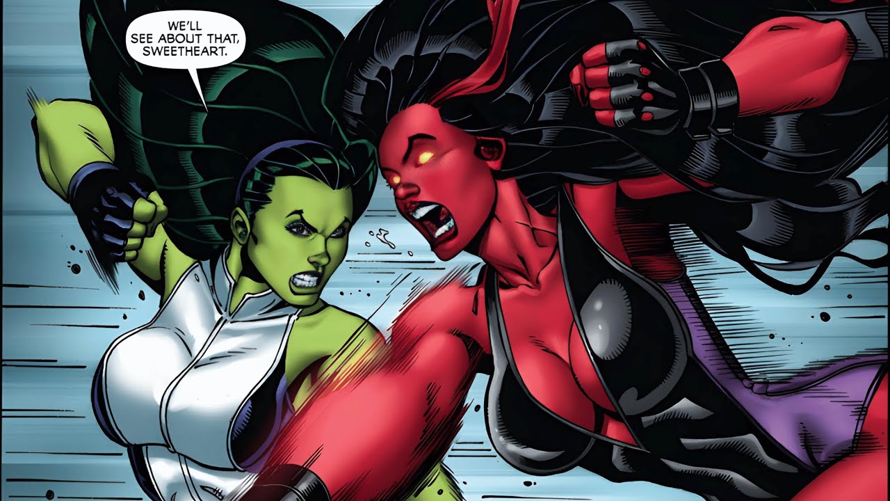 Red She-Hulk’s Rage vs She-Hulk