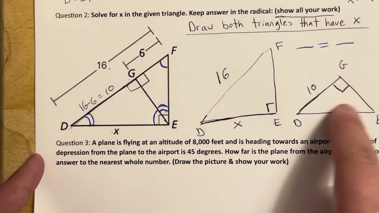 Unit 9 Quiz (SOH CAH TOA & Unit Circle)