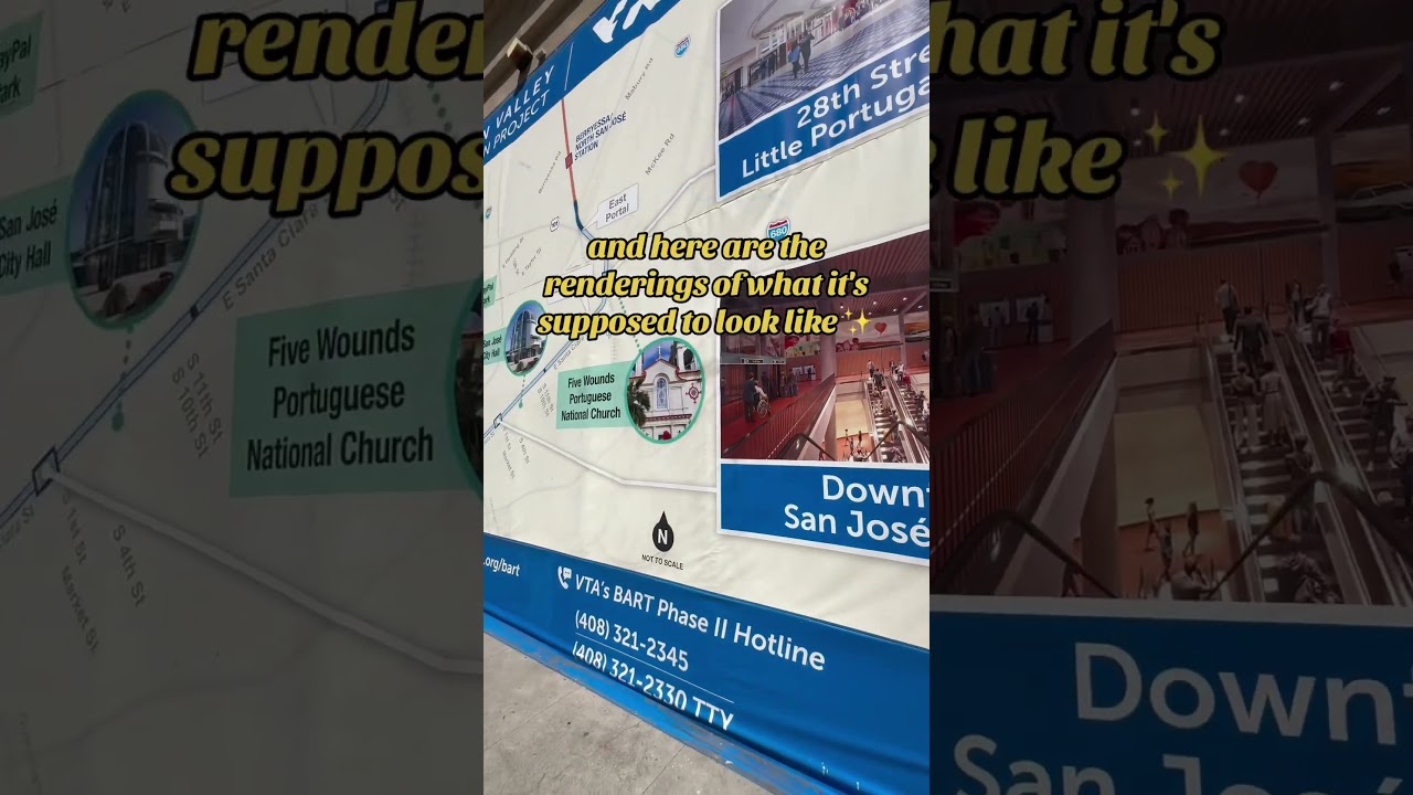 VTA has started their construction on the extension to BART🚉What do you think? #vta #bart #sanjose