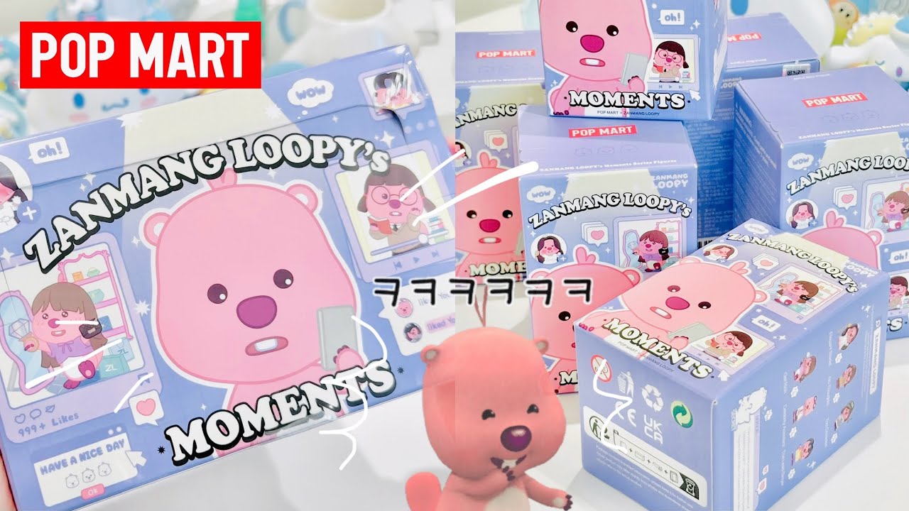 MY FIRST SECRET??!! 🤫 New!!! POP MART - 𝐙𝐀𝐍𝐌𝐀𝐍𝐆 𝐋𝐎𝐎𝐏𝐘'𝐬 𝐌𝐨𝐦𝐞𝐧𝐭𝐬 unboxing 💗☁️ 잔망루피