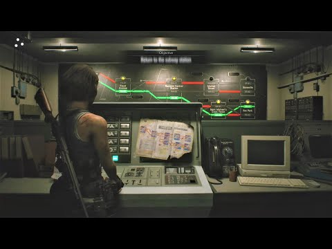 Resident Evil 3 Remake: Bring the Trains Online in the Subway Office