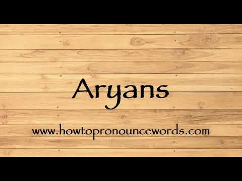 How To Pronounce Aryans ? How To say Aryans New Video