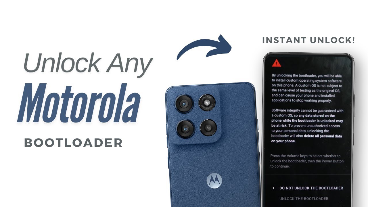 How to Unlock Bootloader of any Motorola: Instant Unlock Moto