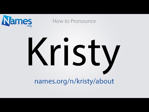 How to Pronounce Kristy