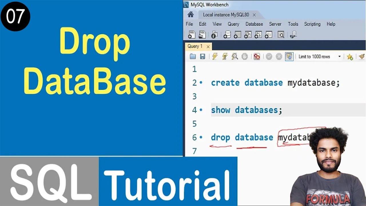 #07 Drop DataBase Statement in SQL | SQL Tutorial