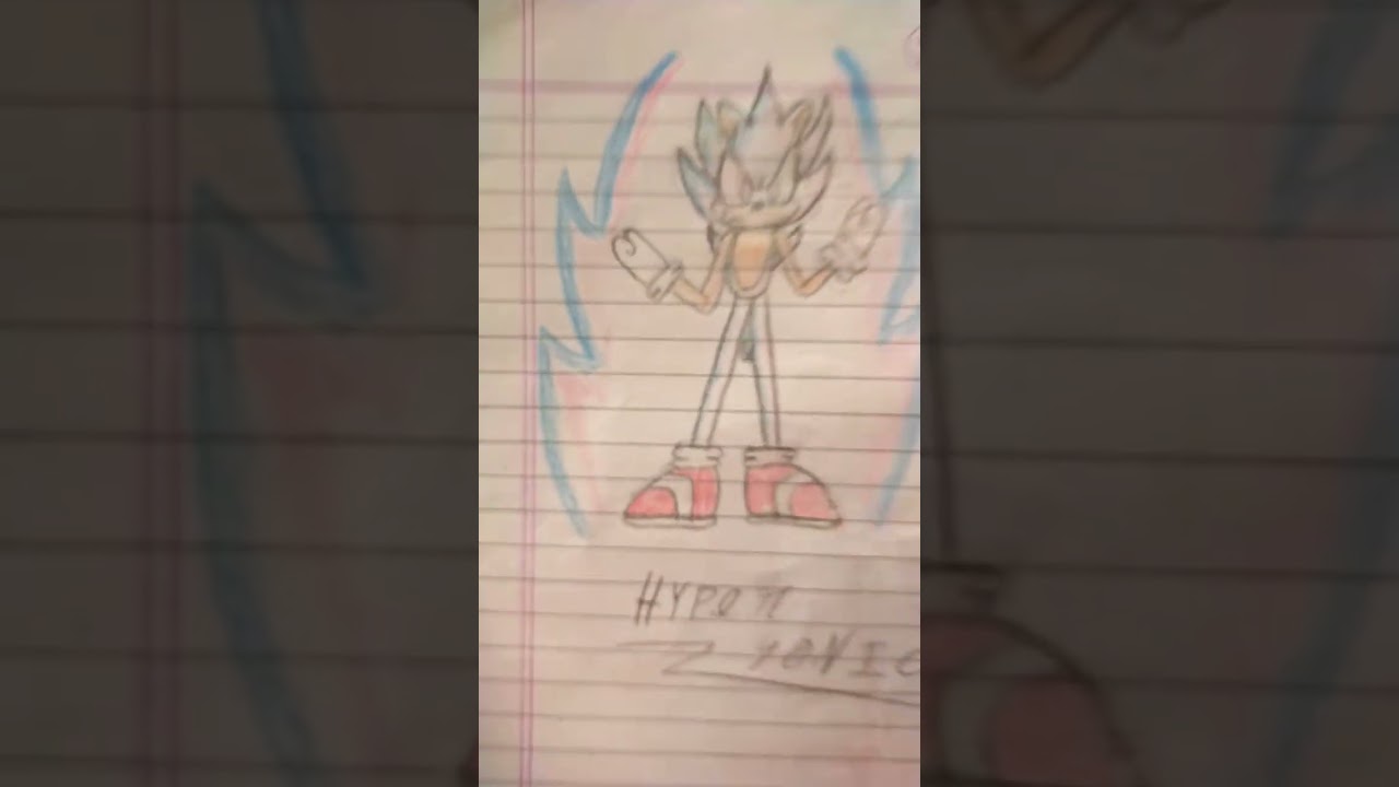 Drawing Hyper sonic / Colur penicl #art #artist #drawing #love #sketch #painting