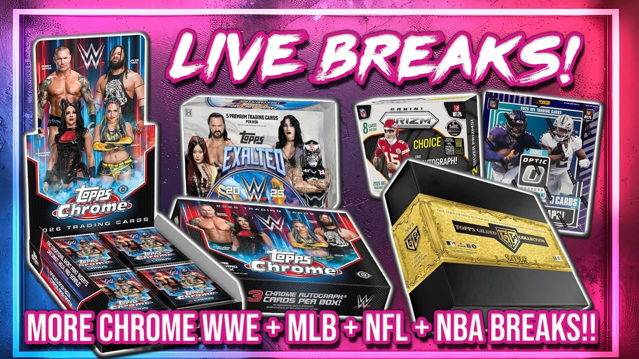 SATURDAY NIGHT w/ RGL & JML | Chrome WWE + Gilded & Best MLB + NBA / NFL & More (RGL 5275-5284)