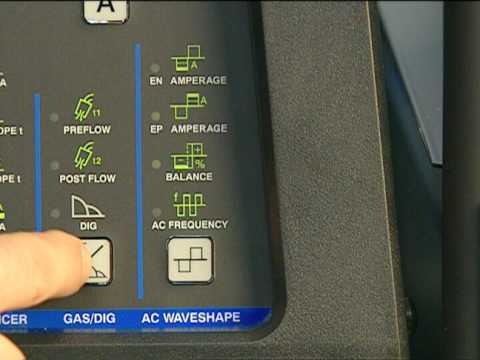 Miller Dynasty 350 TIG Welder Control Panel