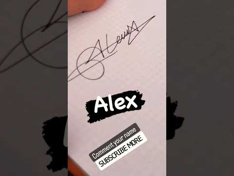 ALEX name signature. ......comment your name. ........#signature #logo #signature #trending #viral