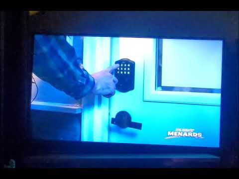 Menards Broadway Decorative Fence Panel And Touchscreen Deadbolt.