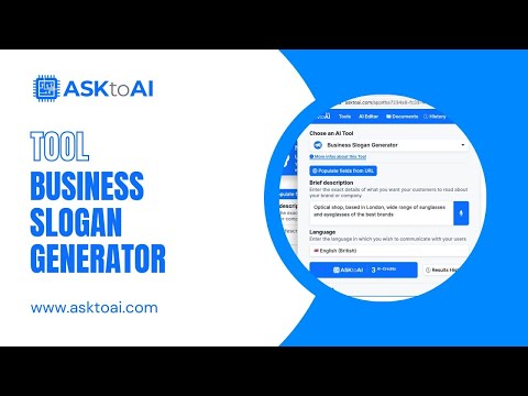 ASKtoAI - Business slogan generator tool