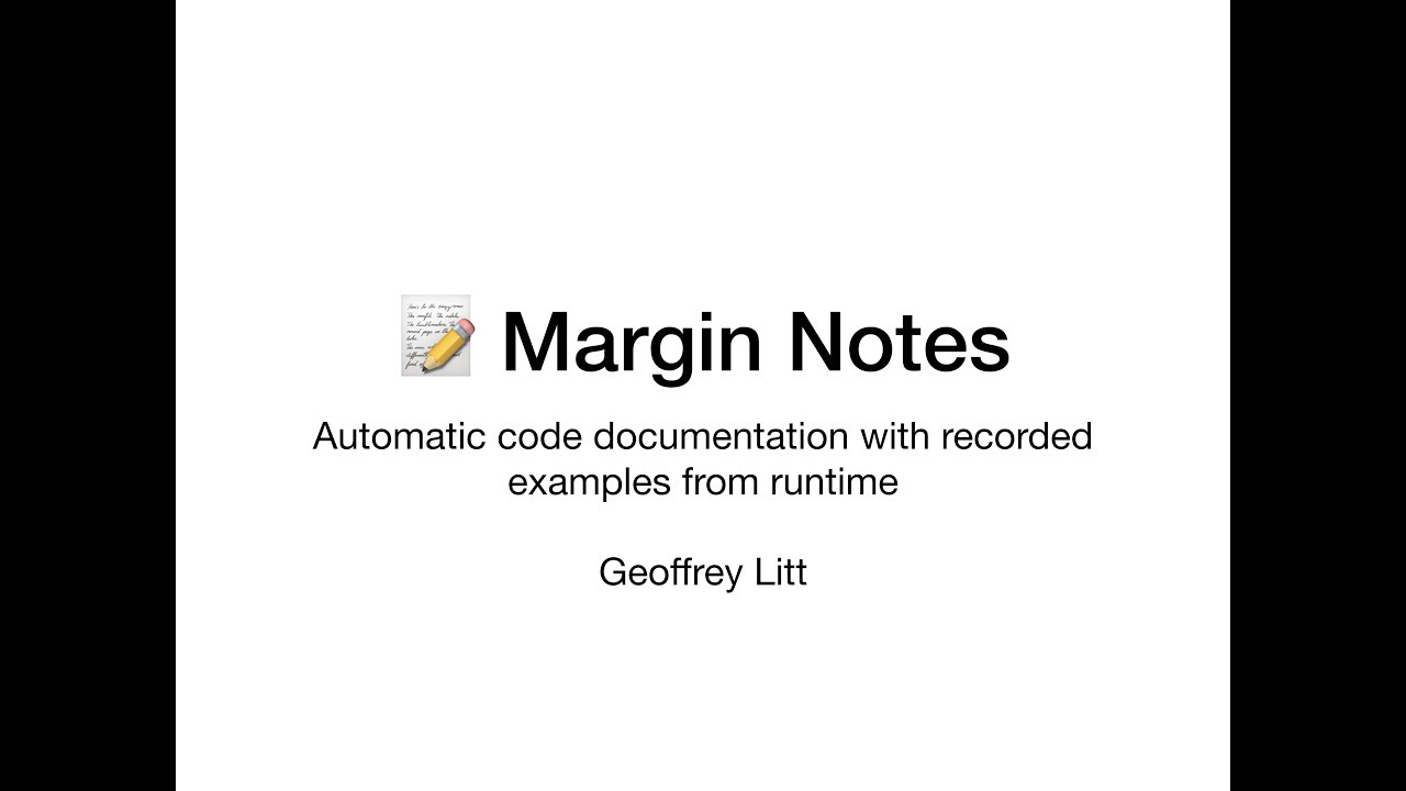 Margin Notes: Automatic code documentation with recorded examples from runtime