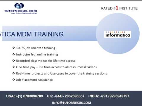 Informatica MDM Online Training Online Training