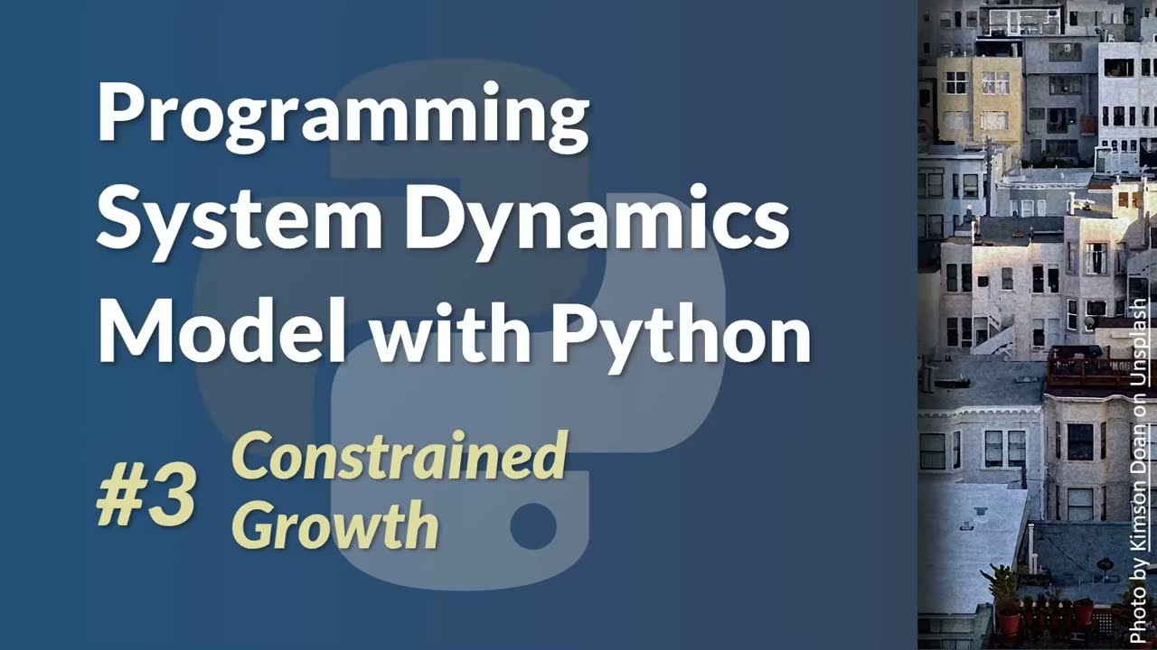 Programming System Dynamics Model with Python - Constrained Growth