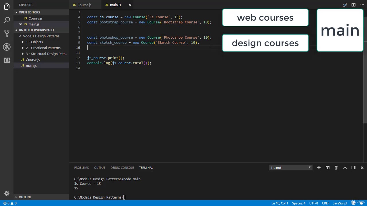 Design Patterns with JavaScript ES56 and Node js from Zero  Composite Pattern Practice