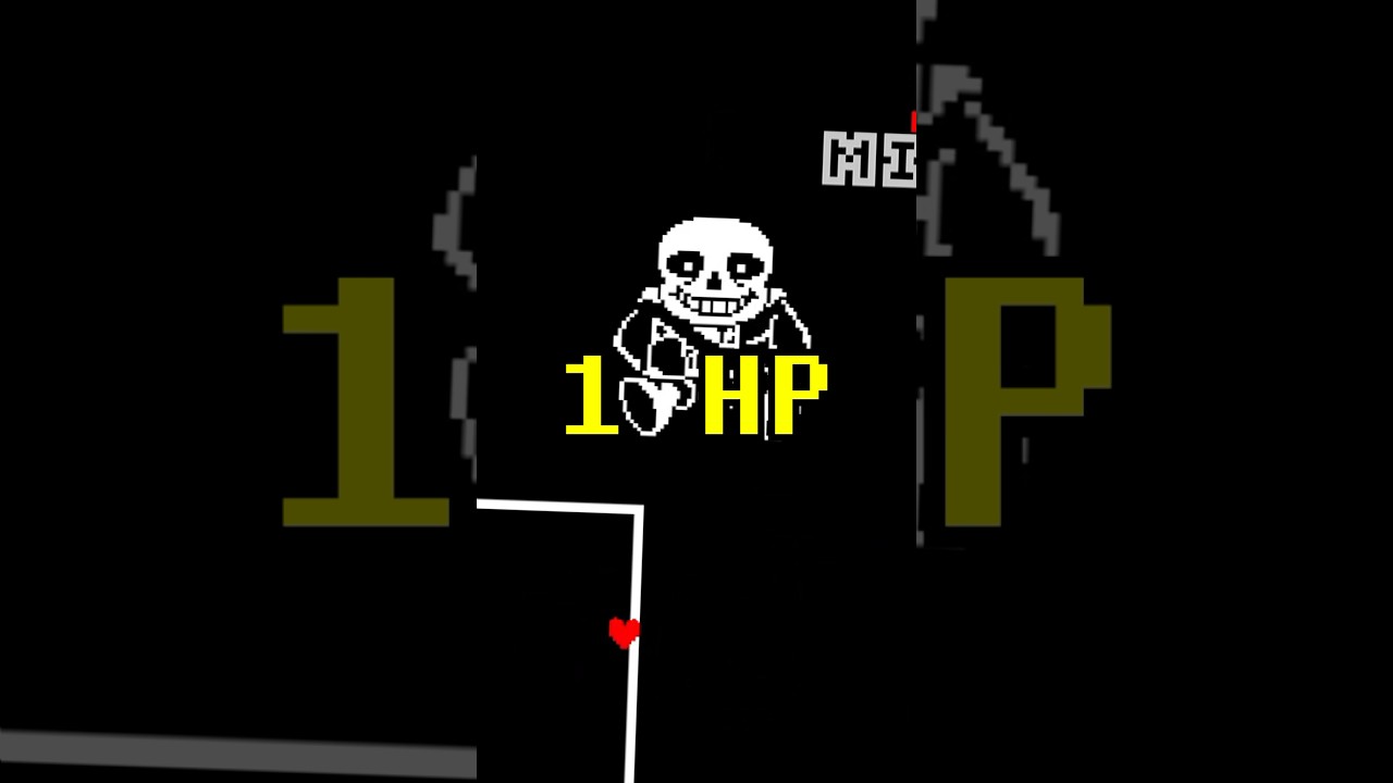 Sans has more than 1 HP… kind of