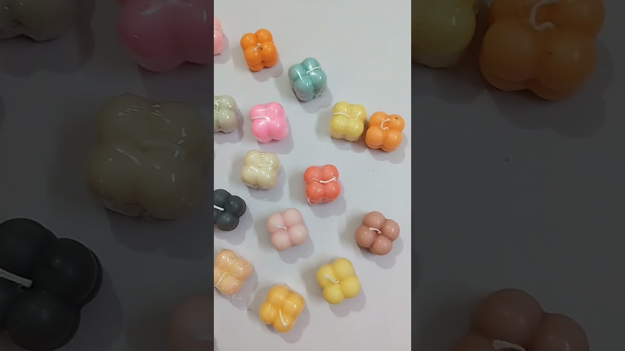 Mini bubble candle, handcrafted with love, Dm for order- 7860913437