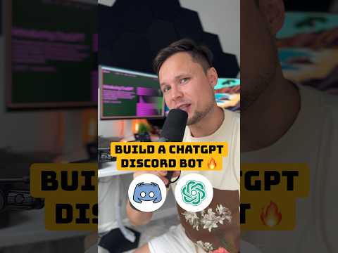 Build a ChatGPT Discord Bot with JavaScript in 60 seconds ???? #coding #chatgpt #coder