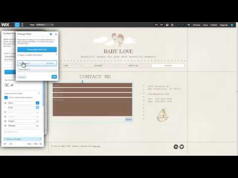 How to add and Customize a Contact Form Wix com