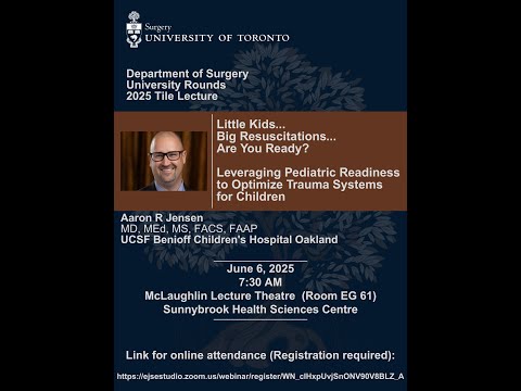 Tile Lecture 2025- Department of Surgery University Rounds