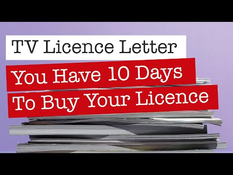 TV Licence Letter - You Have 10 Days To Get Correctly Licensed