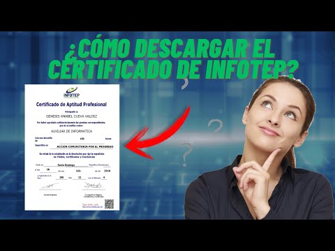 Como Consultar Y Descargar mis CERTIFICADOS De Curso INFOTEP En Linea.