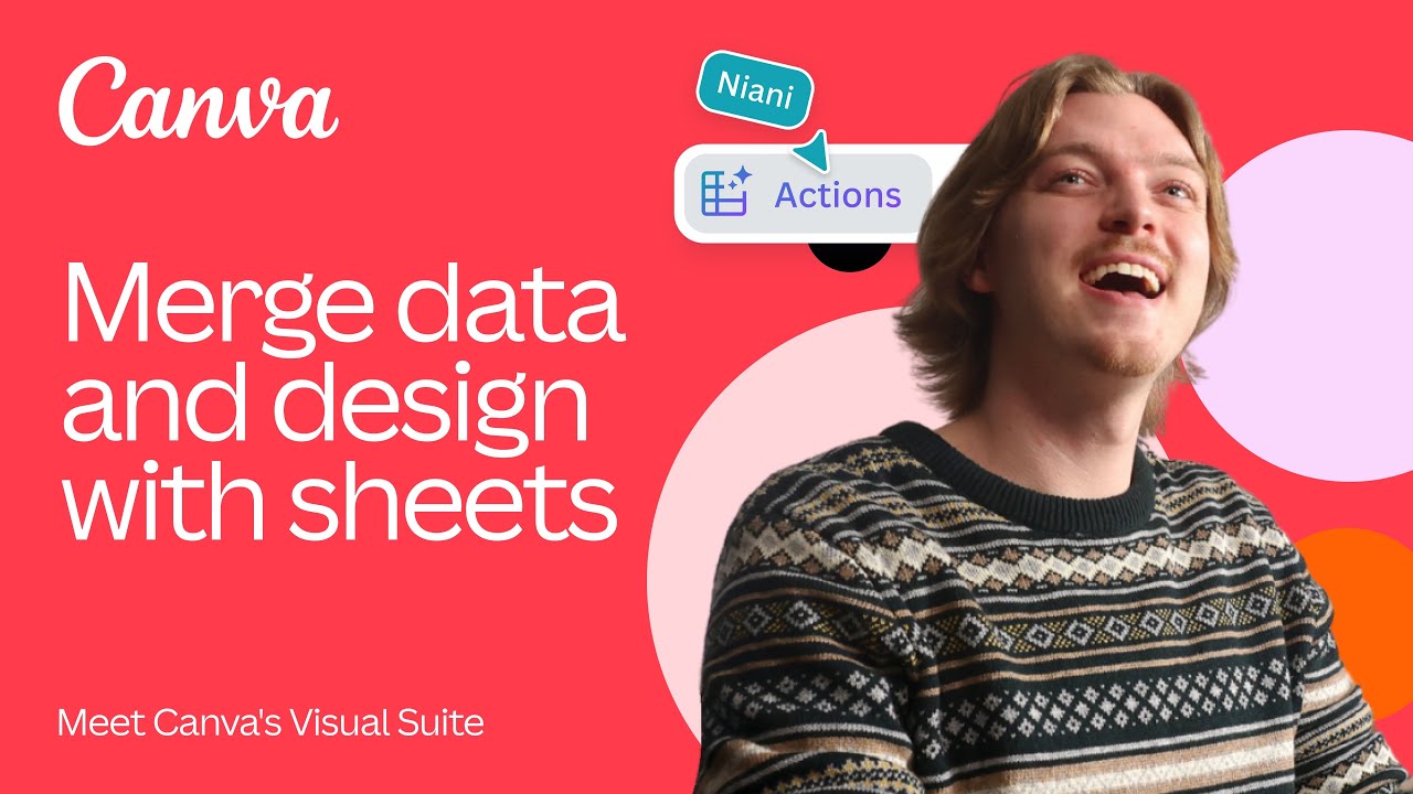 Merge data and design with Sheets