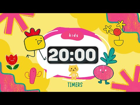 โฐ 20 Minutes of Fun & Learning! Preschool Timer with KIDS Music, Gentle Alarms & CUTE Animations ๐งโจ