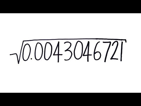 How to find the square root of a decimal number without a calculator