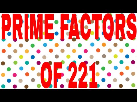 PRIME FACTORS OF 221