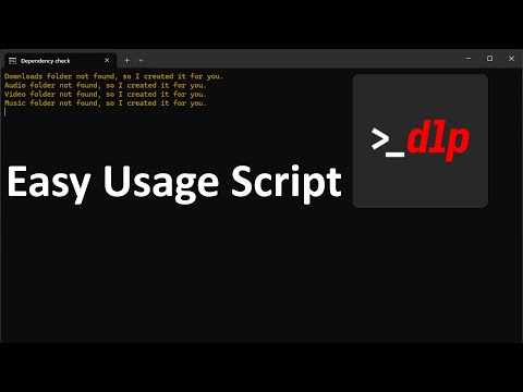 Easy Usage Script for YT-DLP