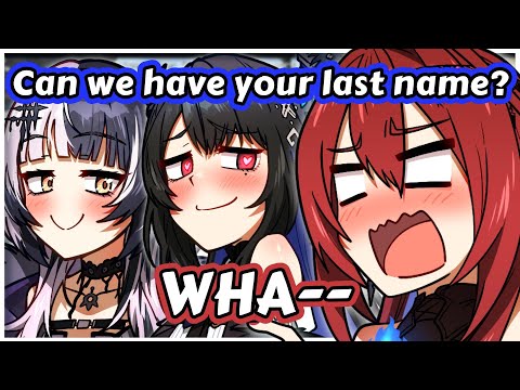 Liz stuttered when Nerissa and Shiori asked to have her last name for them [Hololive EN]