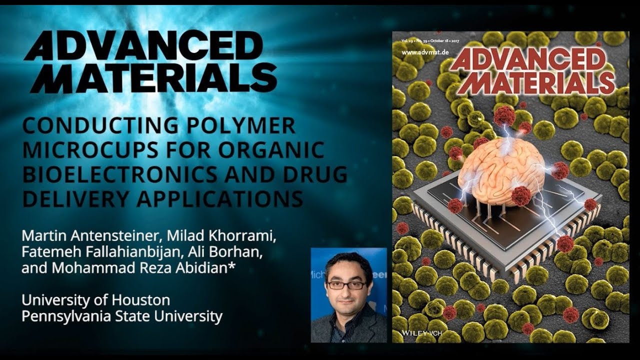 Conducting Polymer Microcups for Organic Bioelectronics and Drug Delivery Applications