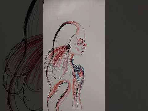 Dreaming Girl | please SUBSCRIBE my channel #youtubeshorts #shorts #drawing #surrealism #art