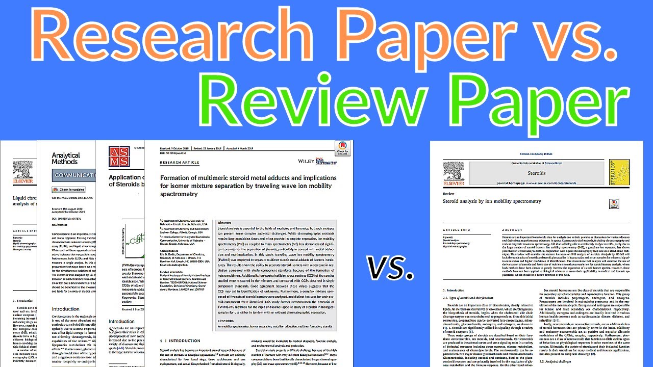 Research Paper vs. Review Paper: Differences Between Research Papers and Review Papers
