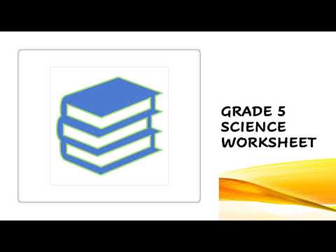 Grade 5 science worksheet part 1