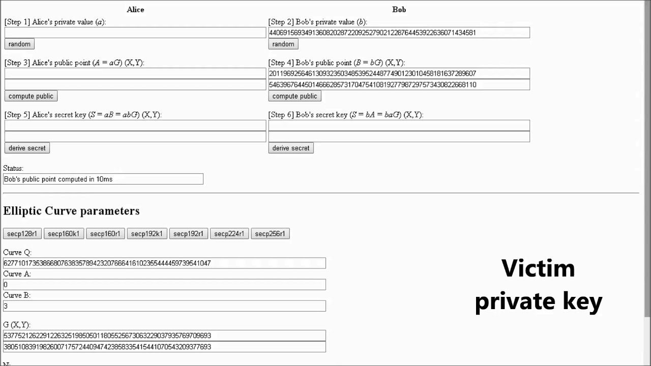 Petya ECDH key exchange