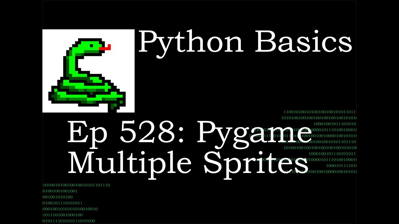 Python Basics Tutorial Pygame Mulitple Sprite Objects