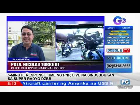 PGEN TORRE III SUCCESSFULLY PROVES TO DZBB ON 3 MINUTE RESPONSE TIME
