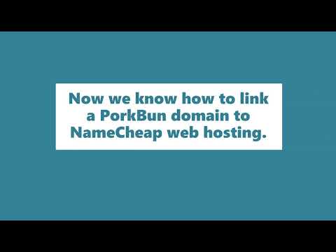 Link Porkbun domain to Namecheap web hosting: how-to tutorial by Learning to Blog Welcomes You.