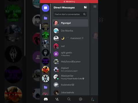 How to access discord private/direct messages