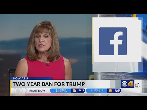 Facebook bans Trump for two years