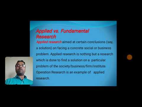 Applied vs Fundamental Research